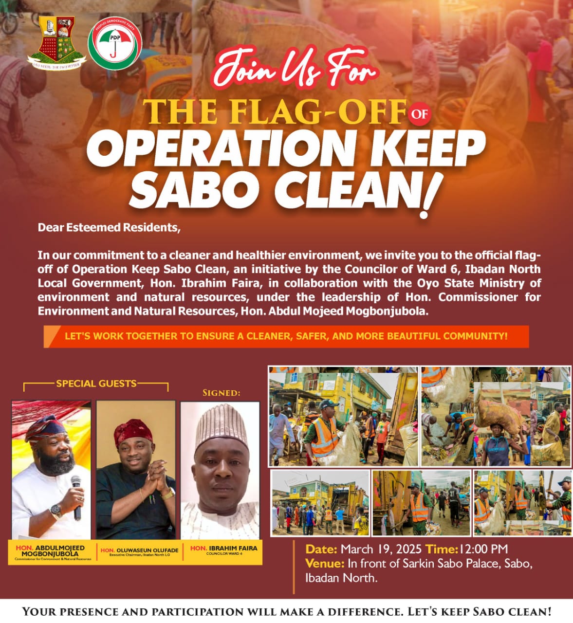 Flag-Off: IB' North Ward 6 Councilor, Hon. Ibrahim Faira, Collaborates ...