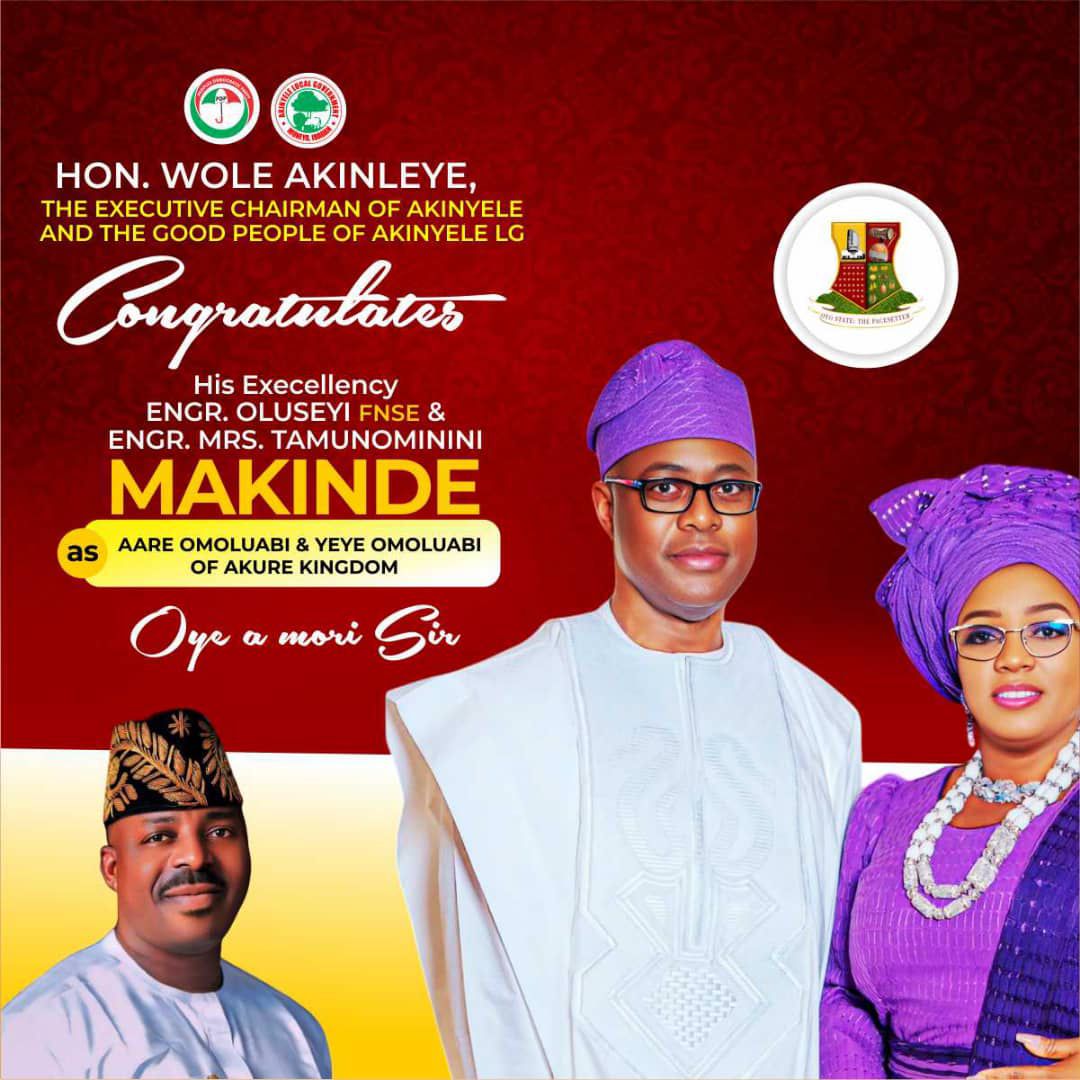 Akinyele Council Boss, Akinleye Congratulates Gov. Makinde And Wife On ...